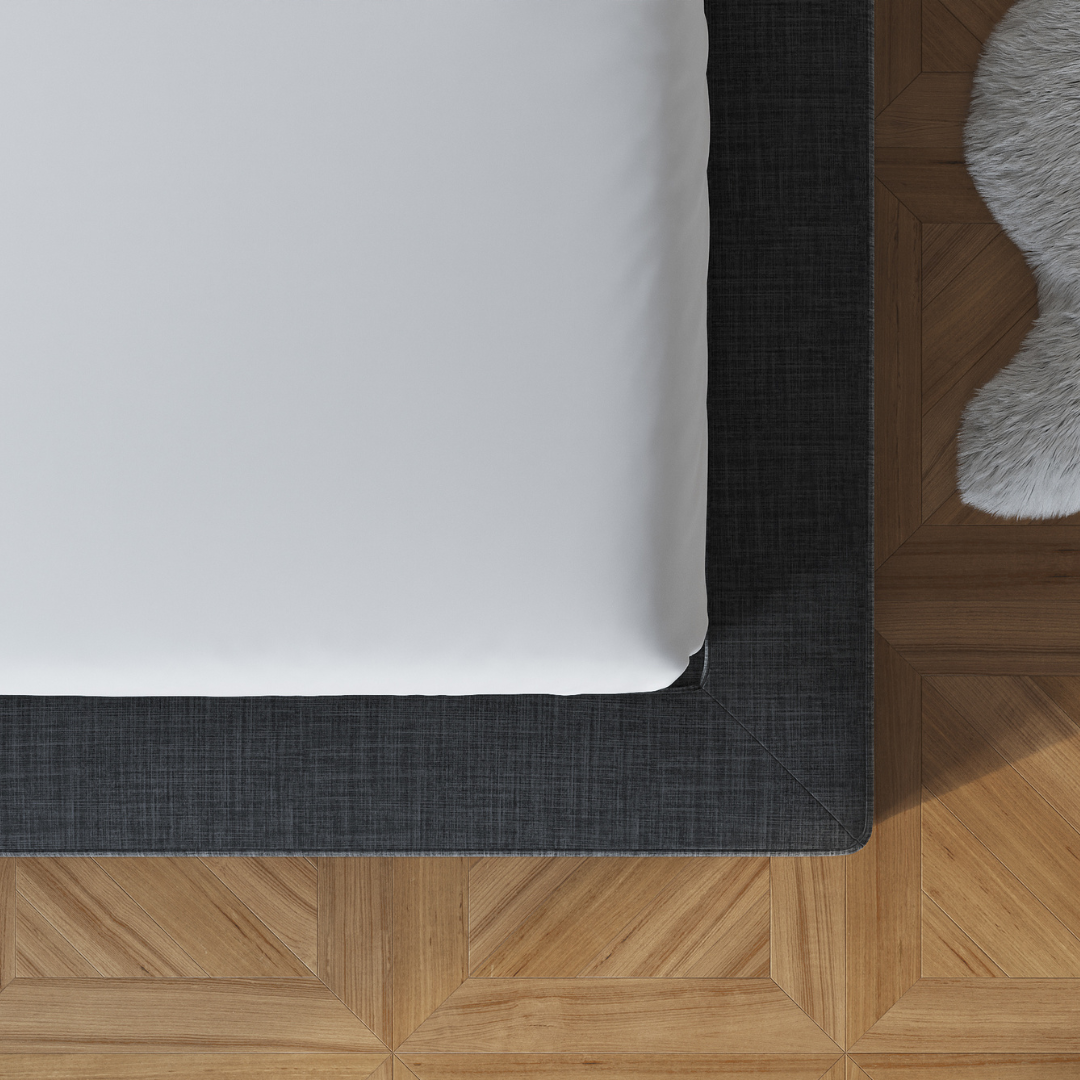 Ultra Bed Frame l Charcoal Grey, Cushioned | SoftFrame®