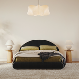 Luna Set: Bed Frame + Headboard l SoftFrame Designs