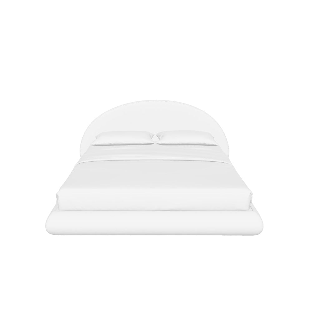 Luna Set: Bed Frame + Headboard l White | SoftFrame Designs®