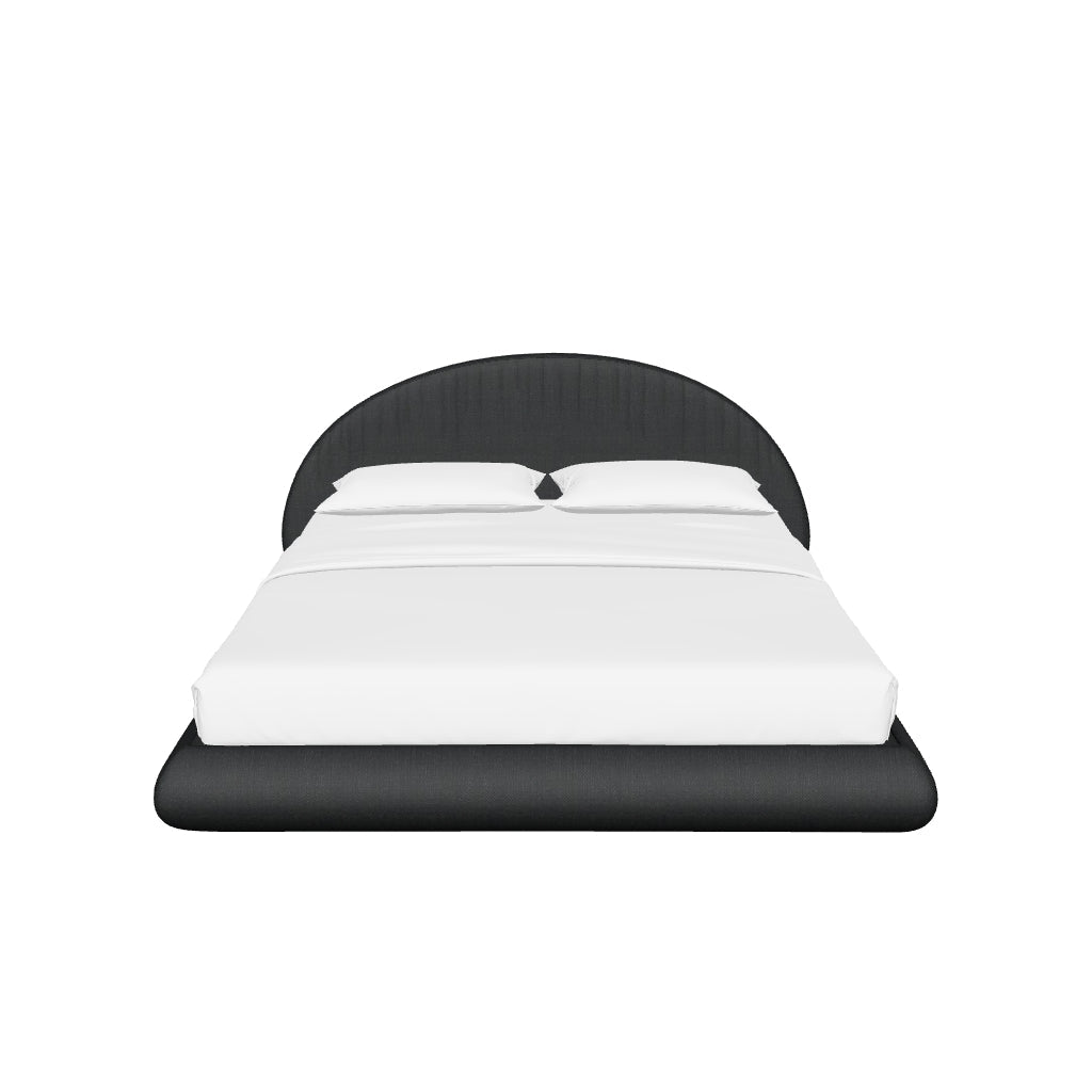 Luna Set: Bed Frame + Headboard l Onyx Black | SoftFrame®