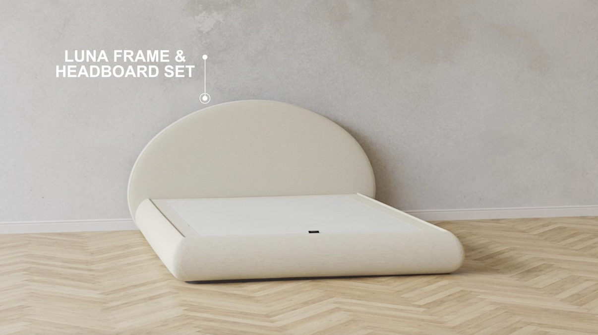 Luna Bed Frame l Boucle Texture | SoftFrame Designs®