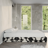 Classic Bed Frame l Vegan Cowhide | SoftFrame Designs®