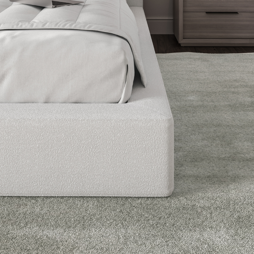 Ultra Bed Frame l Boucle Texture, Cushioned | SoftFrame®